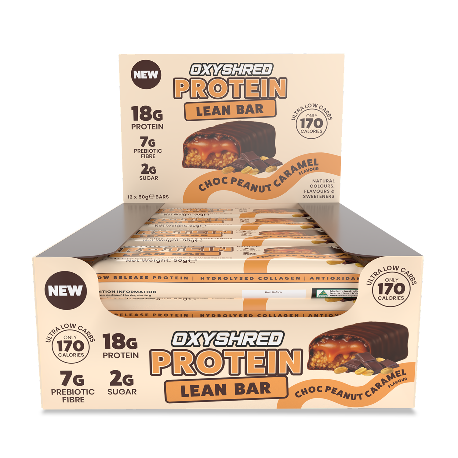 Buy OxyShred Lean Protein Bars (12-Pack) by EHPlabs Australia online ...